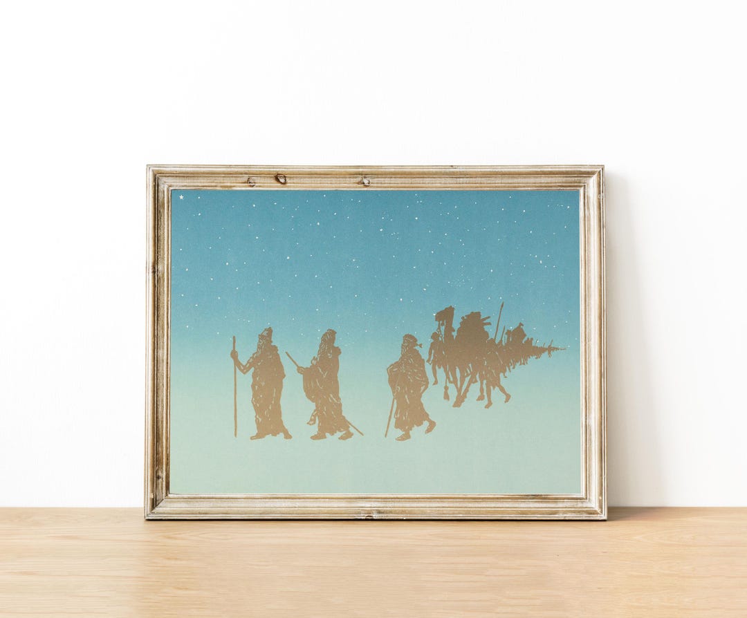 Three Wise Men Print: Catholic Art, Bible Art, Nursery Decor, Religious ...