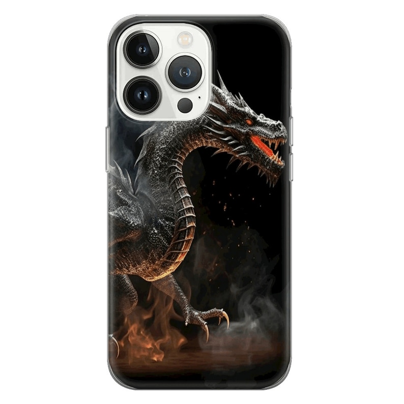 Dragon Lover Gift Phone Case Dragon Art Print Cover for iPhone 15 14 13 ...