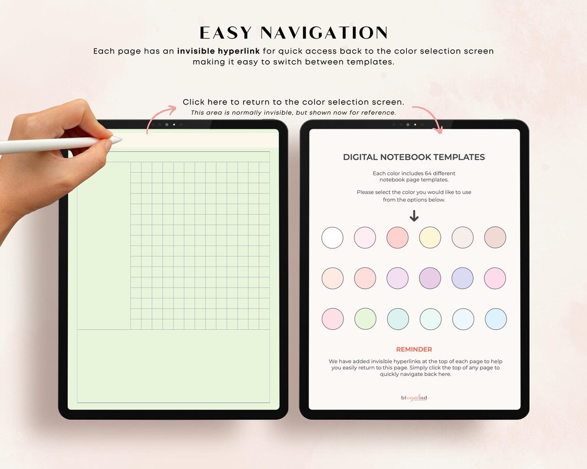 Digital Note Templates Goodnotes, iPad Note Taking Templates, Digital ...