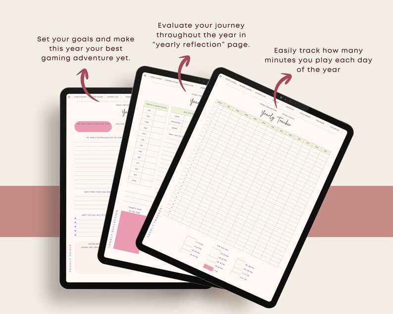 Gaming Journal for Video Games & Board Games, Digital Game Tracker With ...