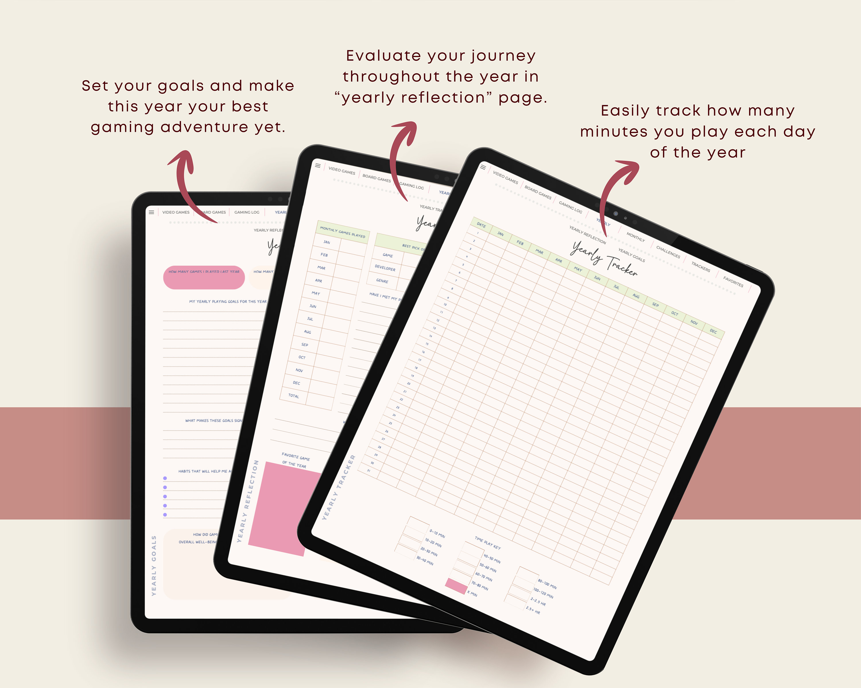 Gaming Journal for Video Games & Board Games, Digital Game Tracker With ...