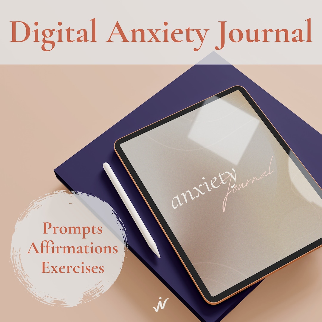 Anxiety Relief Journal With Prompts Printable Anxiety Diary - Etsy
