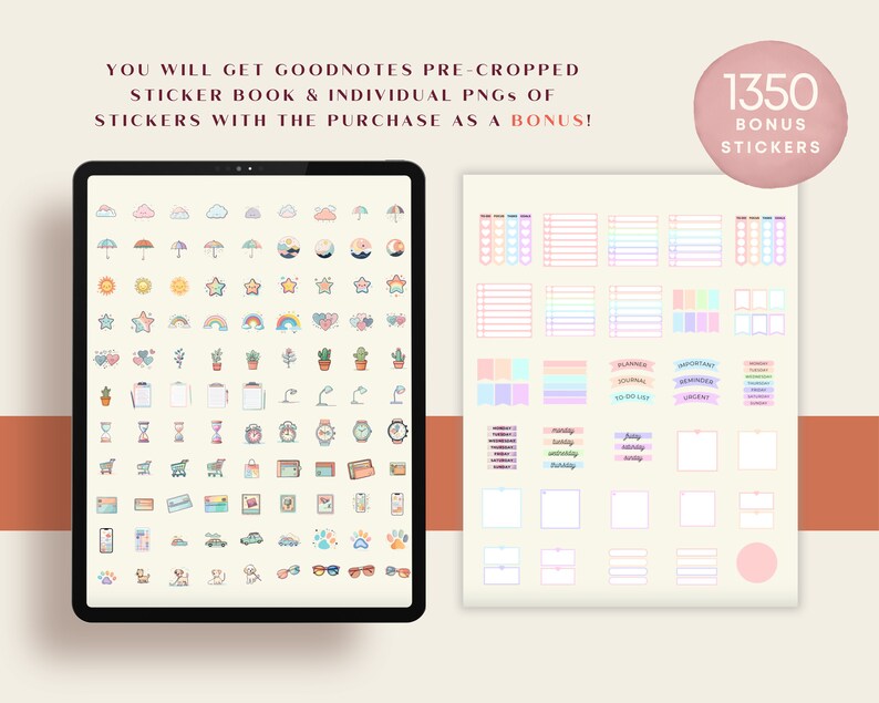 Gratitude Journal Printable Undated Hyperlinked Pages Daily iPad Pro ...