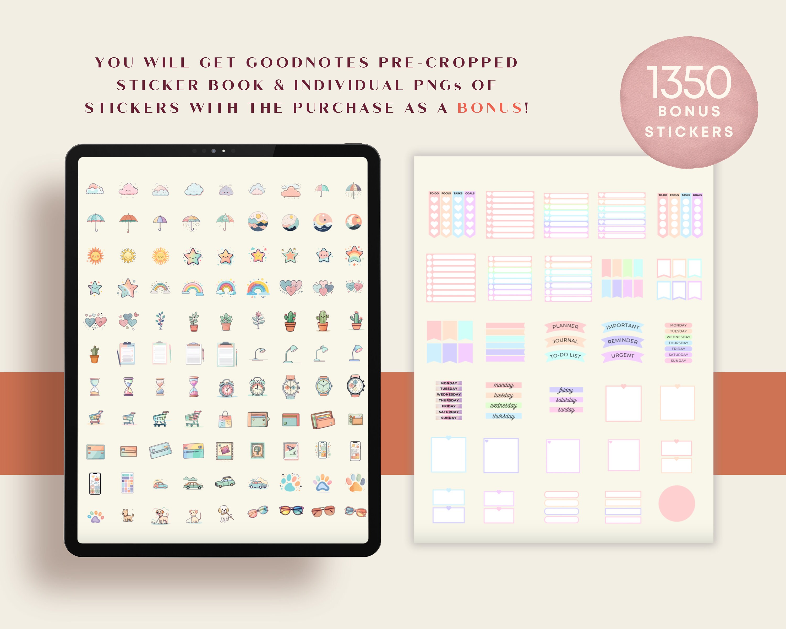 Gratitude Journal Printable Undated Hyperlinked Pages Daily iPad Pro ...