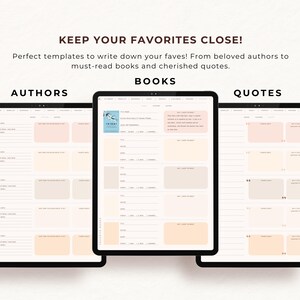 Reading Journal Hyperlinked Pages 240 Books 60 Series Capacity Digital ...