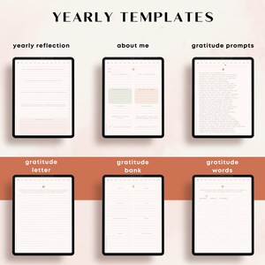 Gratitude Journal Printable Undated Hyperlinked Pages Daily iPad Pro ...