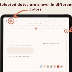 Gratitude Journal Printable Undated Hyperlinked Pages Daily iPad Pro ...