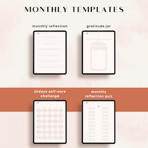Gratitude Journal Printable Undated Hyperlinked Pages Daily iPad Pro ...