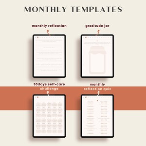 Gratitude Journal Printable Undated Hyperlinked Pages Daily iPad Pro ...