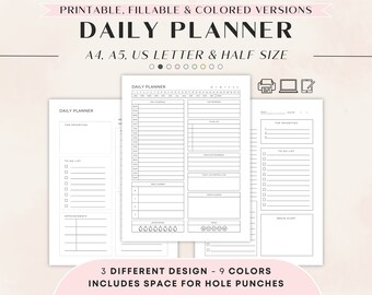 Monthly Planner Template, Monthly Agenda, To-do List, Digital Planner ...