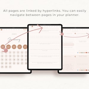 Gratitude Journal Printable Undated Hyperlinked Pages Daily iPad Pro ...