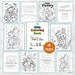 Father's Day Coloring Greeting Cards, Fathers Day Coloring Book, 25 ...