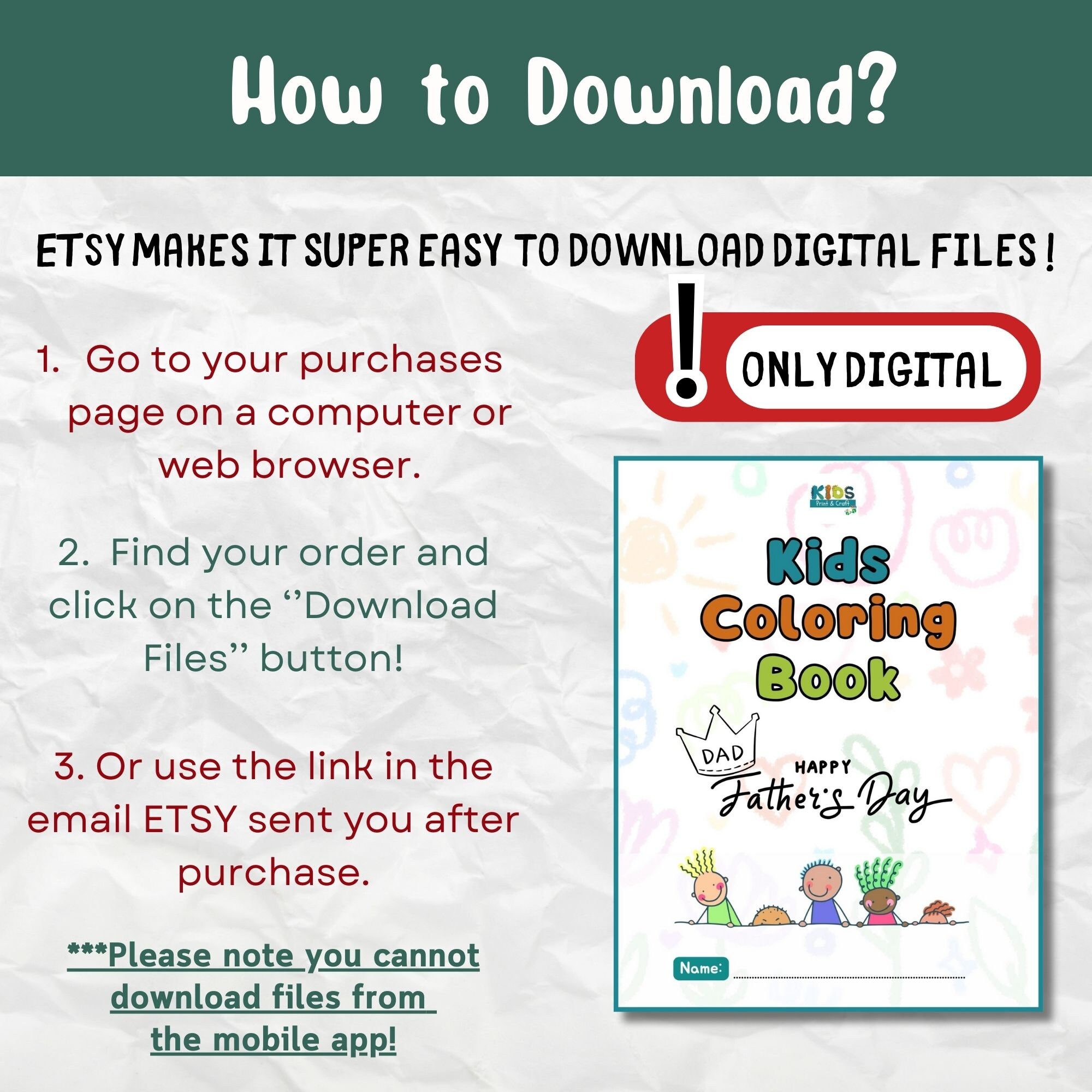 Father's Day Coloring Greeting Cards, Fathers Day Coloring Book, 25 ...