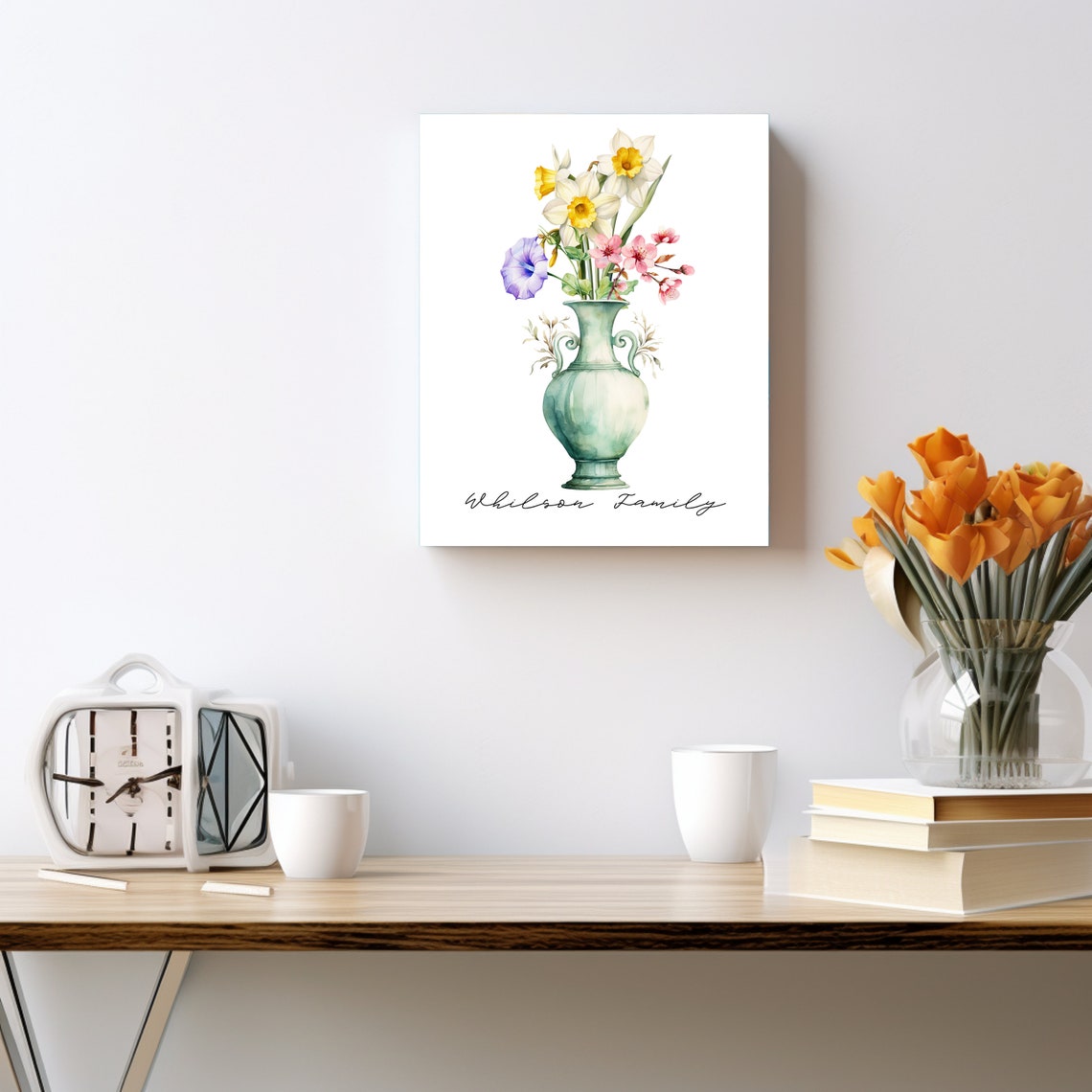 Watercolor Birth Month Flower Kit 47 Watercolor Floral PNG Clipart Set ...