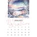 Printable Monthly Calendar 2024 With Watercolor Nature Landscapes ...