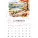 Printable Monthly Calendar 2024 With Watercolor Nature Landscapes ...