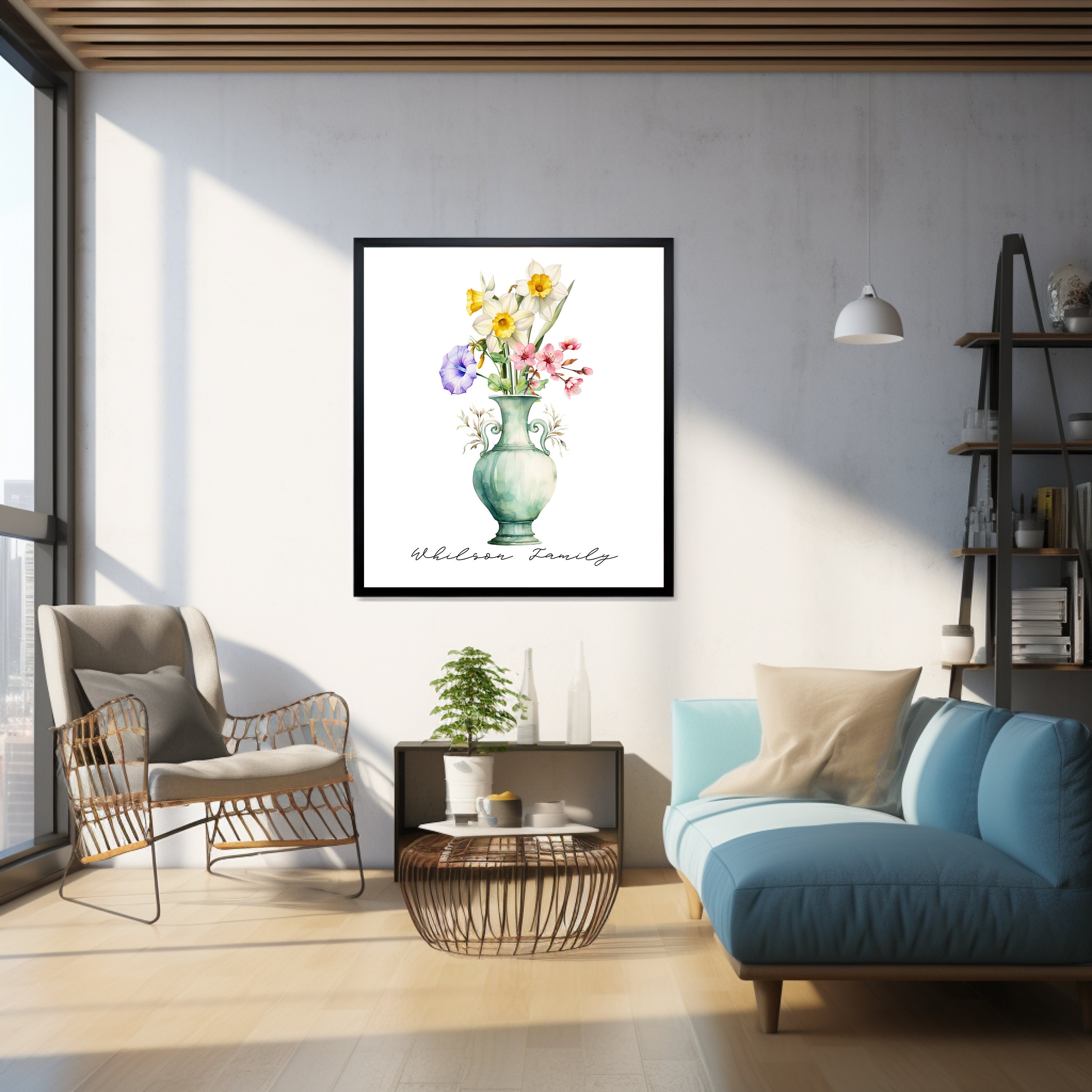 Watercolor Birth Month Flower Kit 47 Watercolor Floral PNG Clipart Set ...