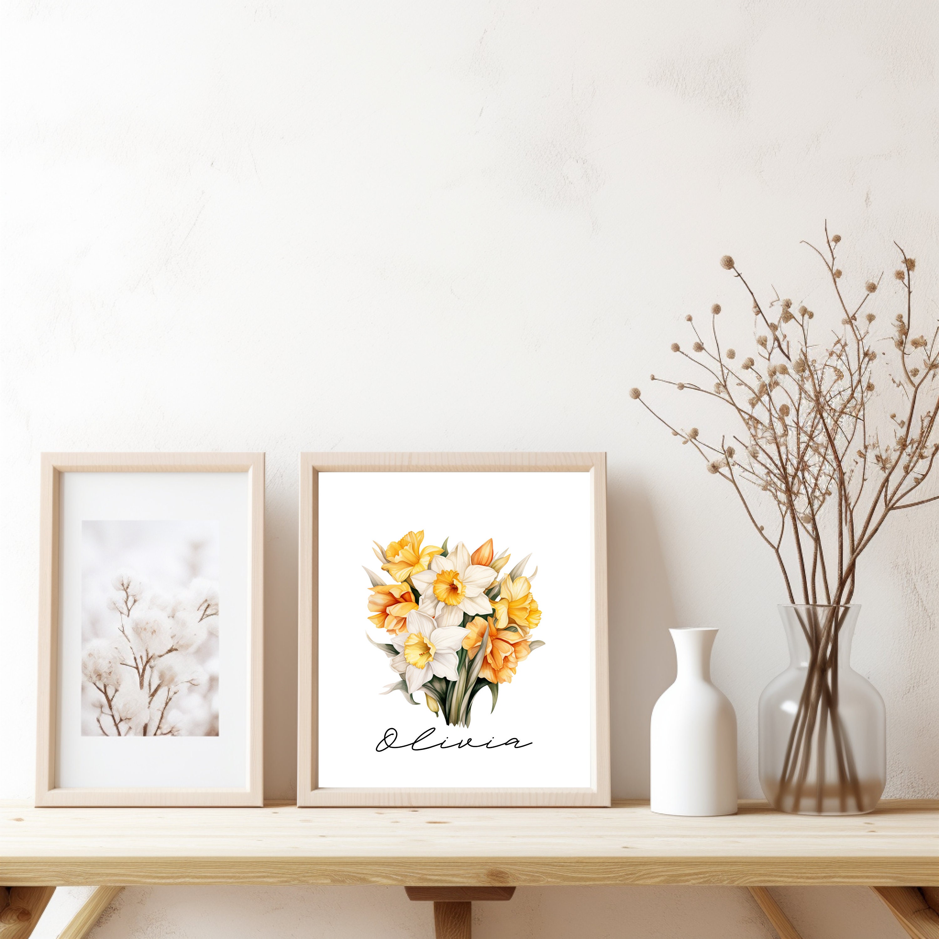 Watercolor Birth Month Flower Kit - 24 Watercolor Bouquets PNG Clipart ...