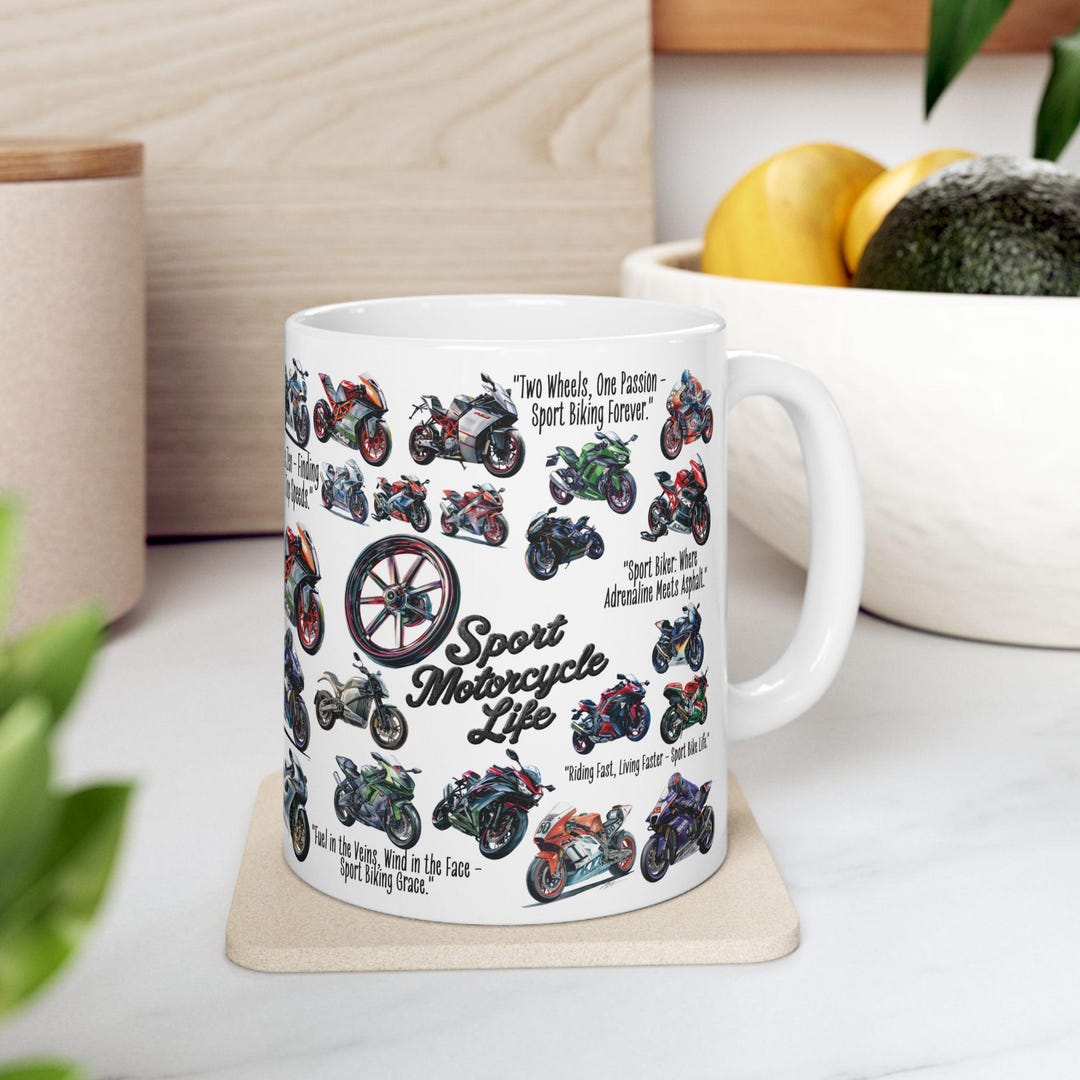 Sport Motorcycle Life Mug: Adrenaline Biker Gift - Etsy