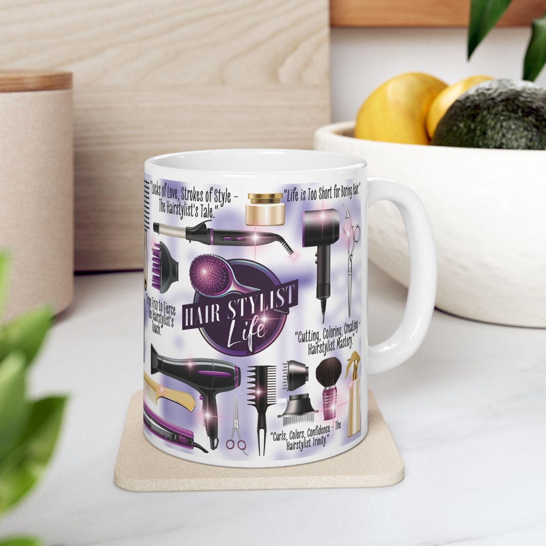 Hair Stylist Life Coffee Mug: Salon Tools & Quotes - Etsy
