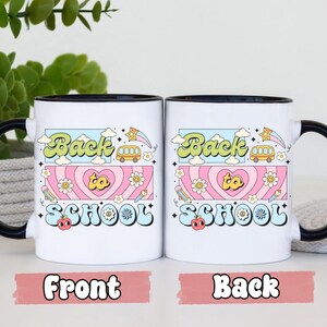Back to School Retro Mug | Cute School Themed Coffee Cup | Fun Teacher ...