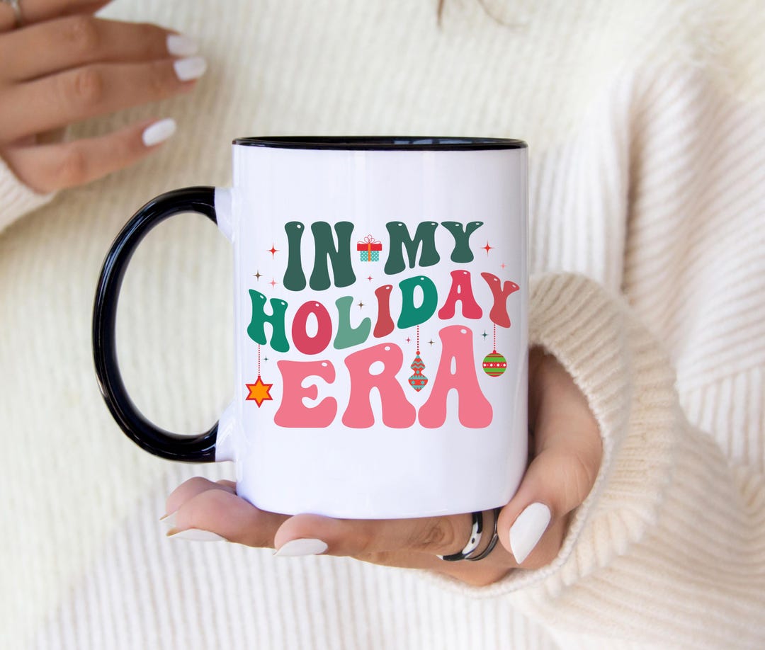 Retro "in My Holiday Era" Mug | Festive Christmas Coffee Cup - Etsy