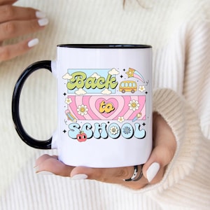 Back to School Retro Mug | Cute School Themed Coffee Cup | Fun Teacher ...