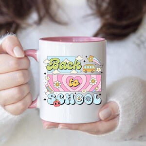 Back to School Retro Mug | Cute School Themed Coffee Cup | Fun Teacher ...