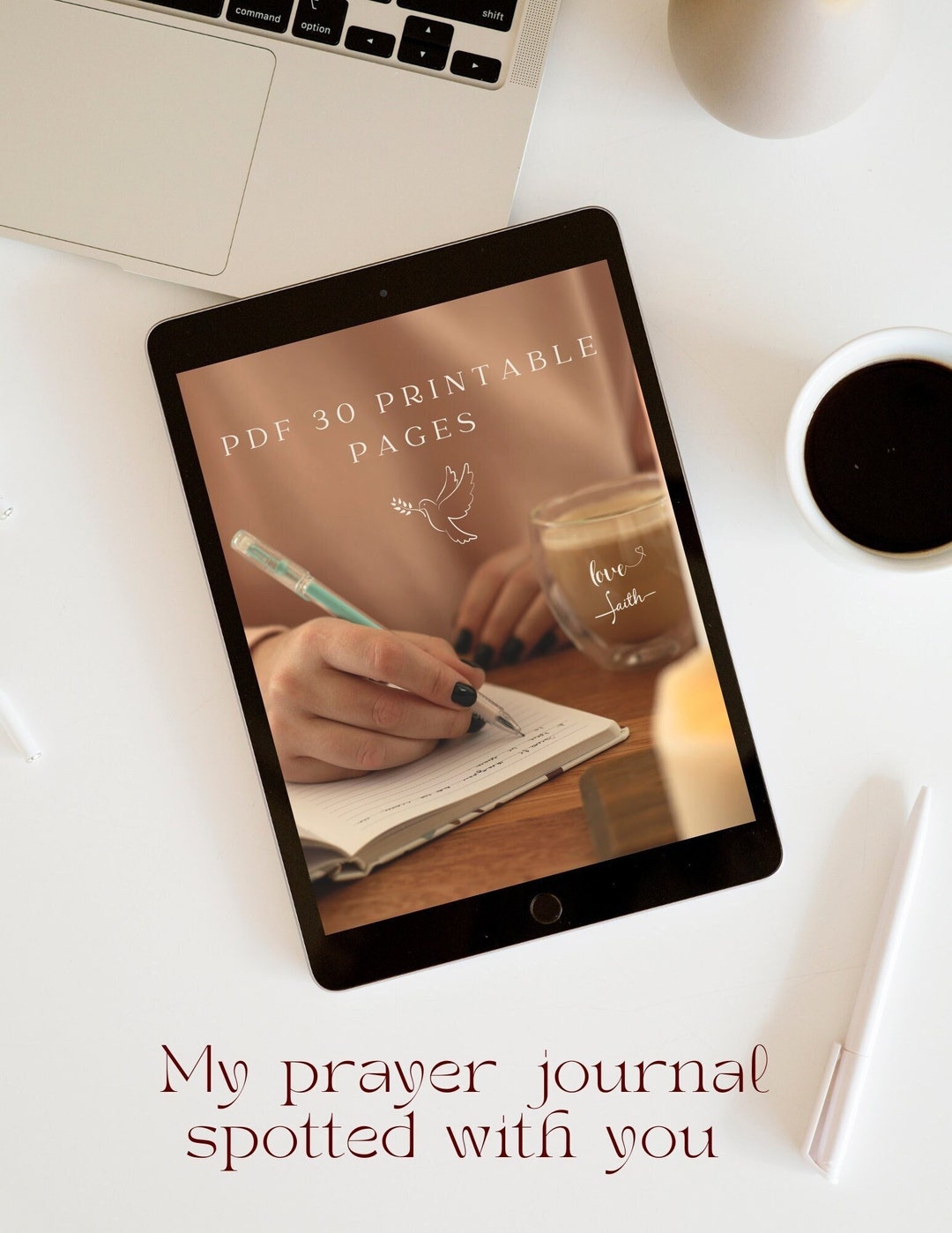 Prayer Journal Printable Bible Study Guide Gratitude Journal Where the ...