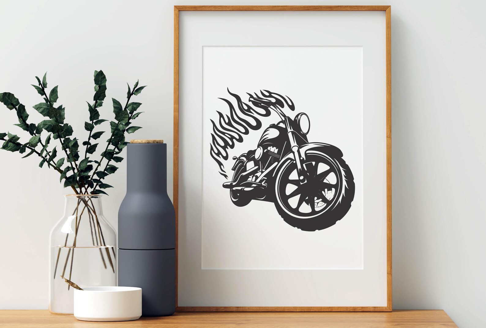 Burning Motorcycle Svg & Png, Motorcycle Clipart, Motorbike Vector ...