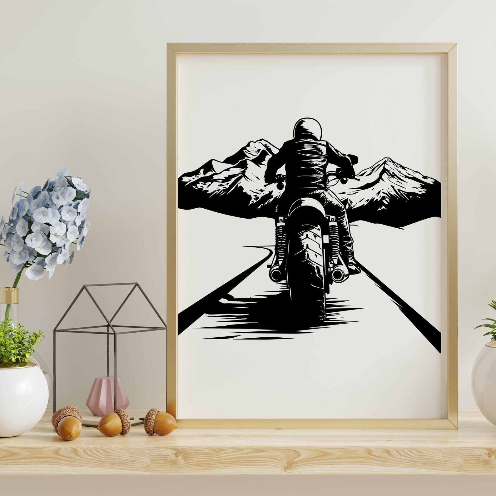 Motorcycle Svg Png Dxf, Moto Biking Travel Clipart, Road Trip ...