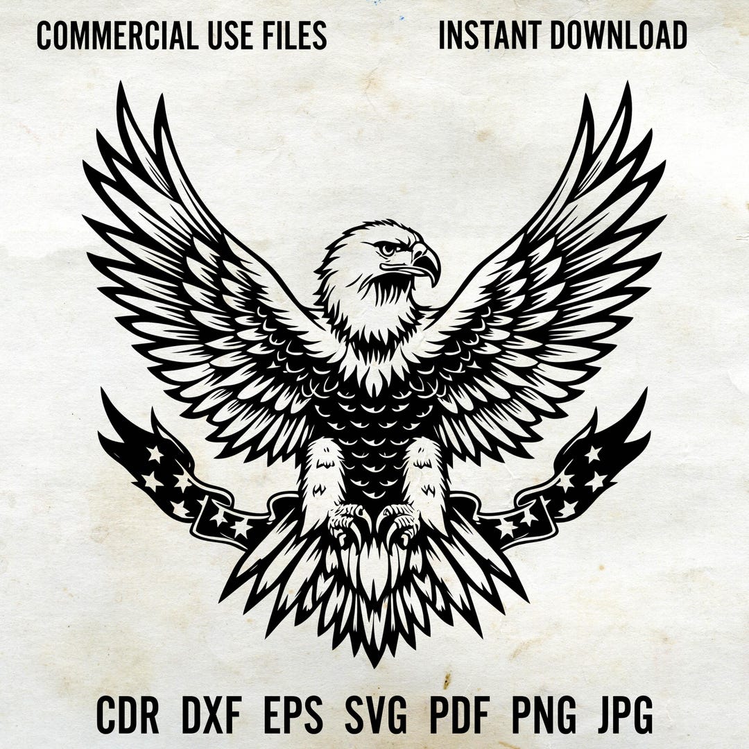 Flying Eagle SVG, Eagle Vector, Flying Eagle Vector, Eagle Clipart ...