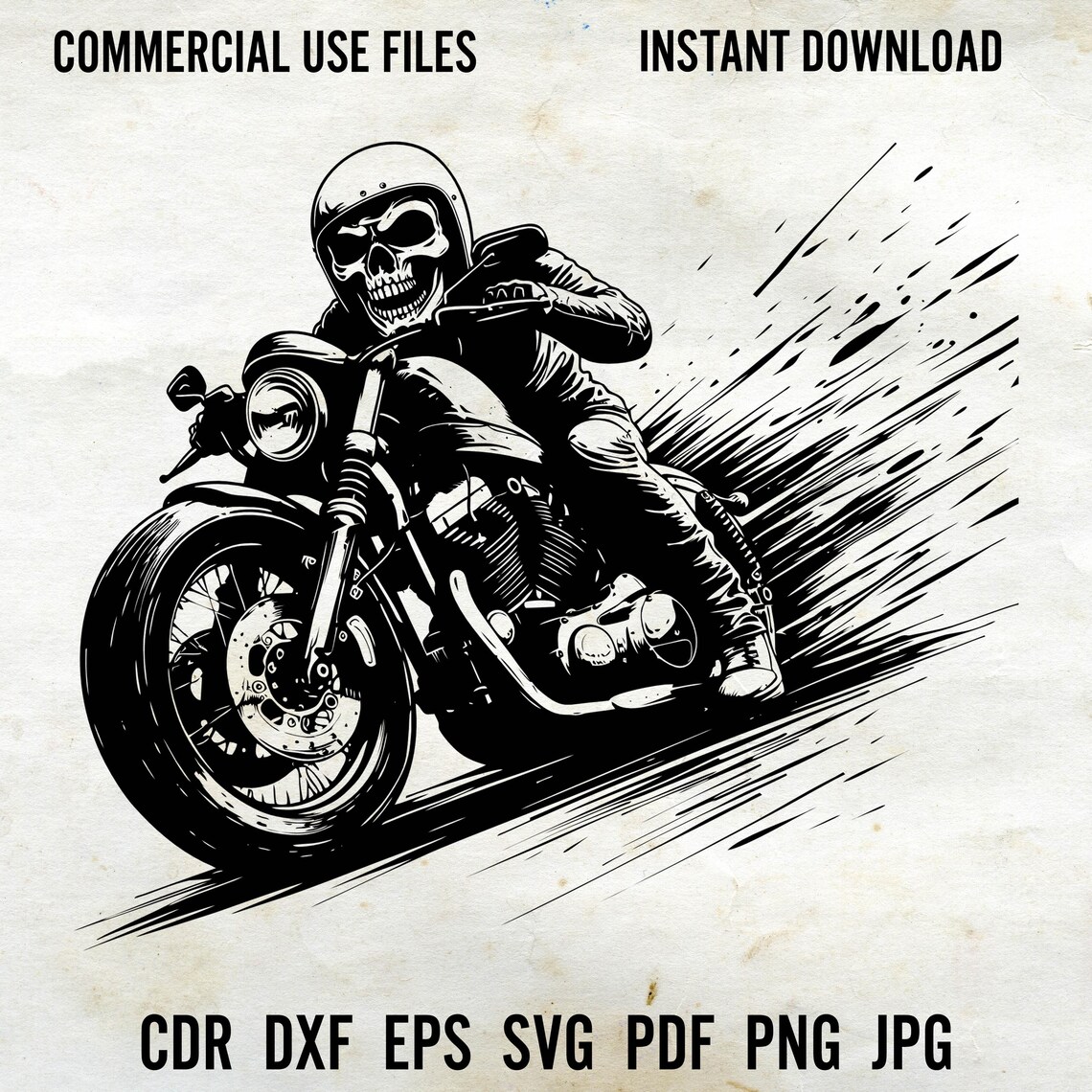 Skeleton Biker SVG, Motorcycle Rider, Silhouette Svg, Png, Psd, Jpdf ...