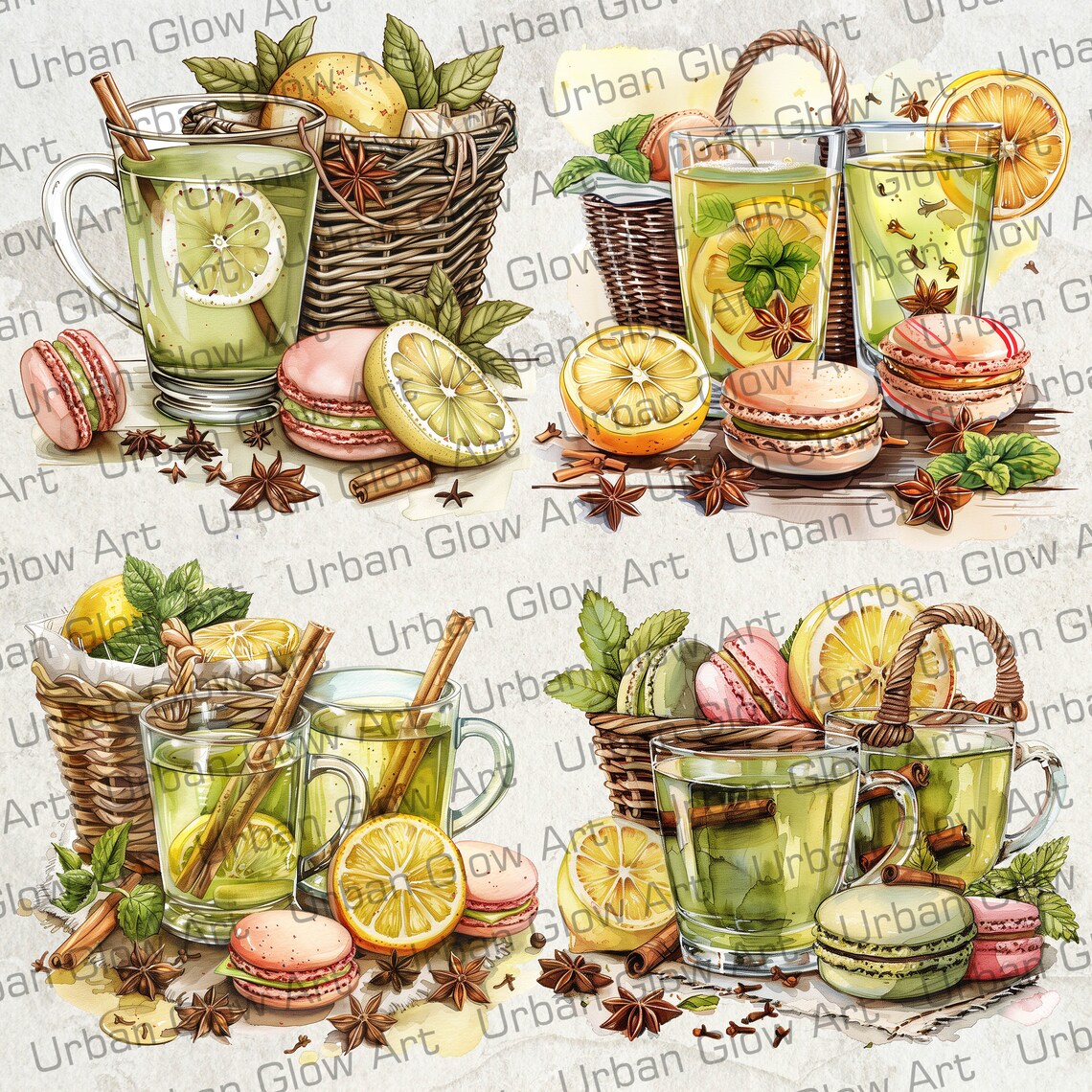 Tea PNG Watercolor Cup of Tea Clipart Fruit Tea Clipart, Sublimation ...