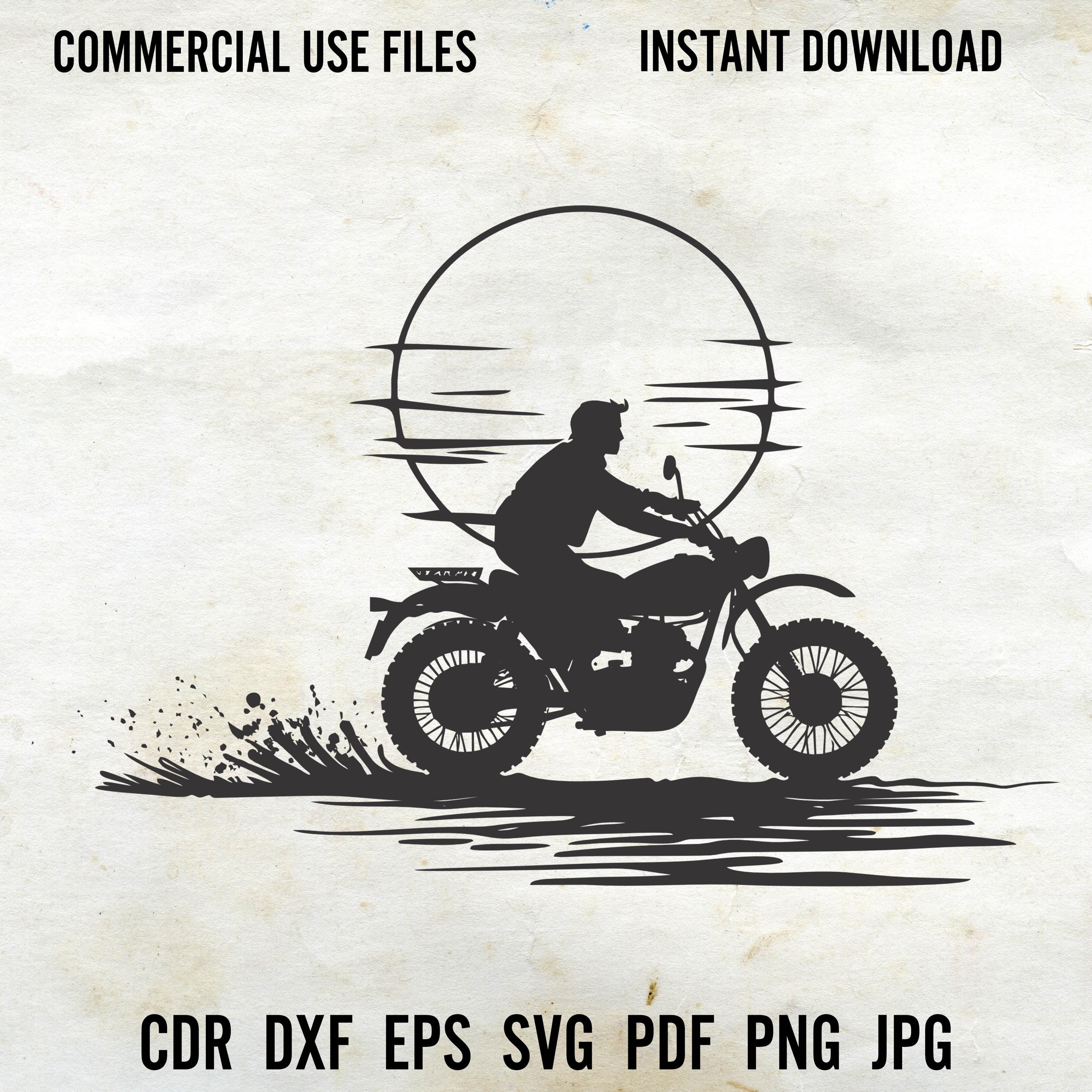 Kid on Bike SVG, Boy on Bike SVG, Dirt Bike Rider Svg Png Dxf Eps Pdf ...