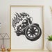 Burning Motorcycle Svg & Png, Motorcycle Clipart, Motorbike Vector ...