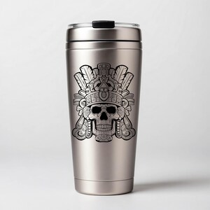 Maya Skull Mask SVG Vector Mask PNG Digital File, Aztec Vector Graphic ...