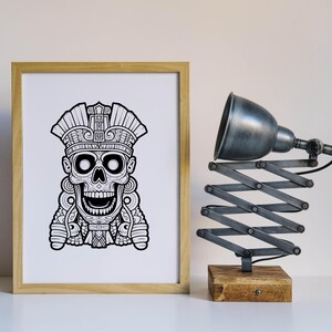 Aztec Skull Mask SVG Vector Mask PNG Digital File, Vector Graphic ...