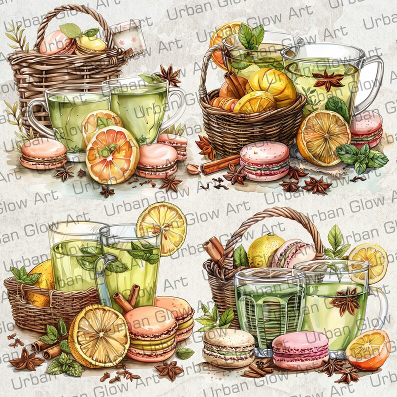 Tea PNG Watercolor Cup of Tea Clipart Fruit Tea Clipart, Sublimation ...