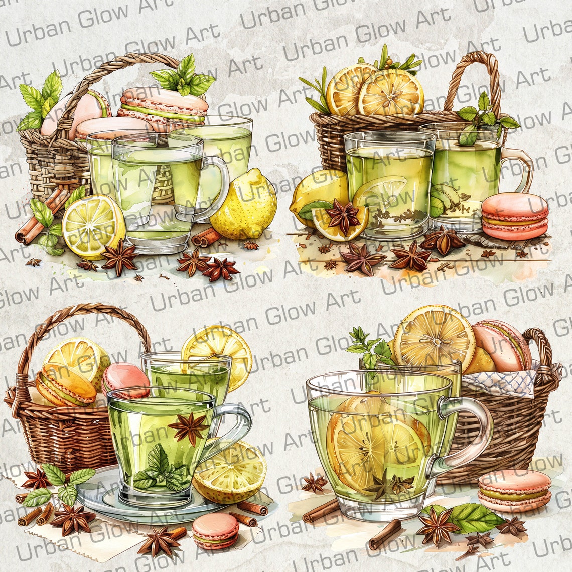 Tea PNG Watercolor Cup of Tea Clipart Fruit Tea Clipart, Sublimation ...