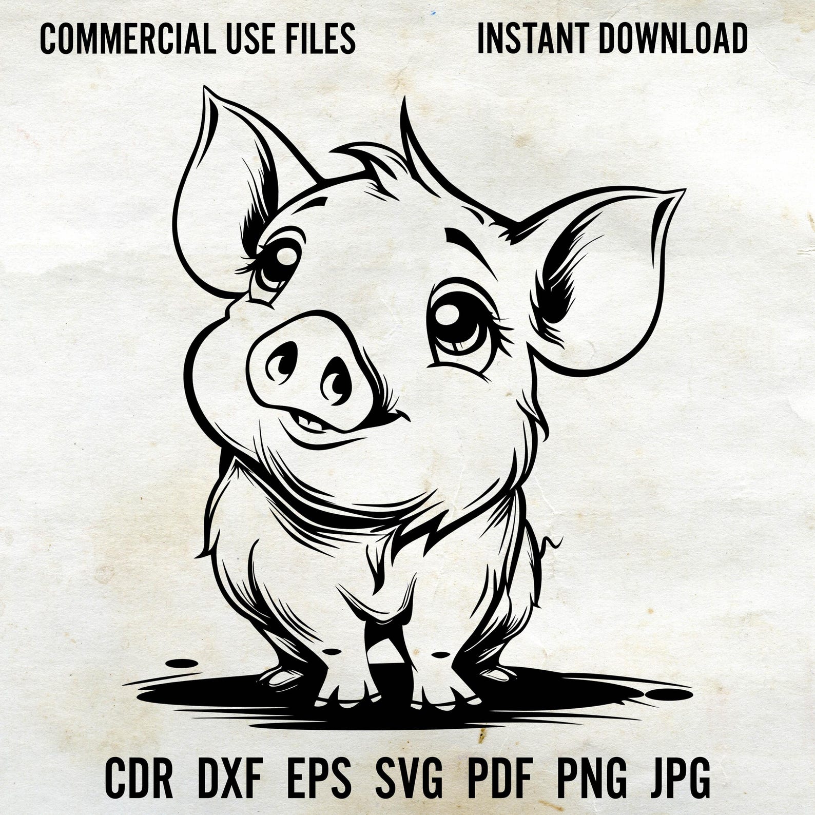 PIG SVG, PIG Clipart, Pig Svg Files for Cricut, Farm Animal Svg Cut ...