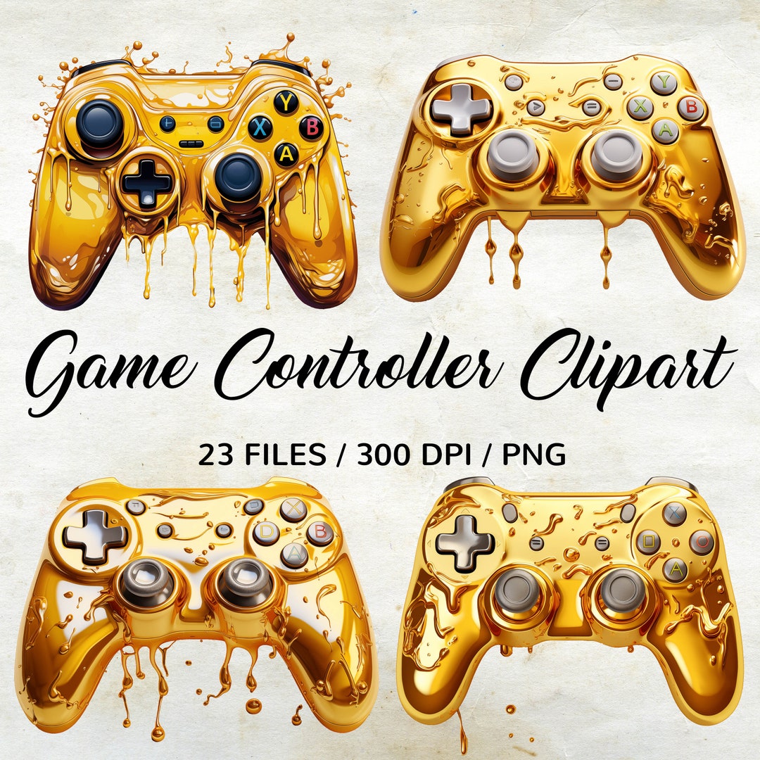 Game Controller Clipart Set of 12 High Quality PNG Digital Download ...