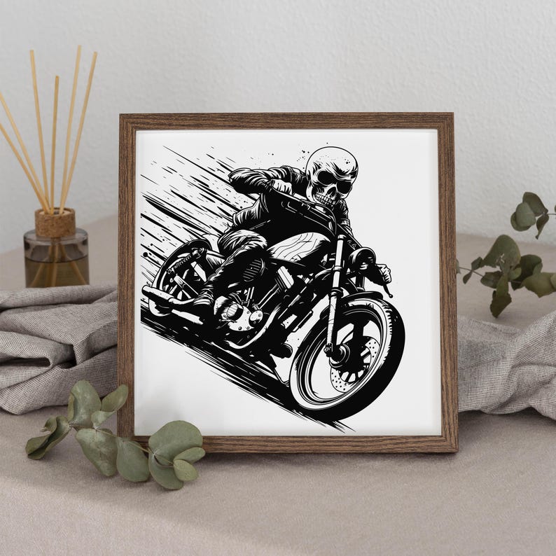 Biker Svg, Biker Skull Svg, Skull Svg, Biker Clipart, Bike Shirt Svg ...