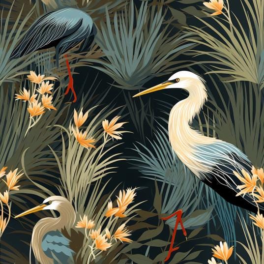 Heron Pattern - Etsy