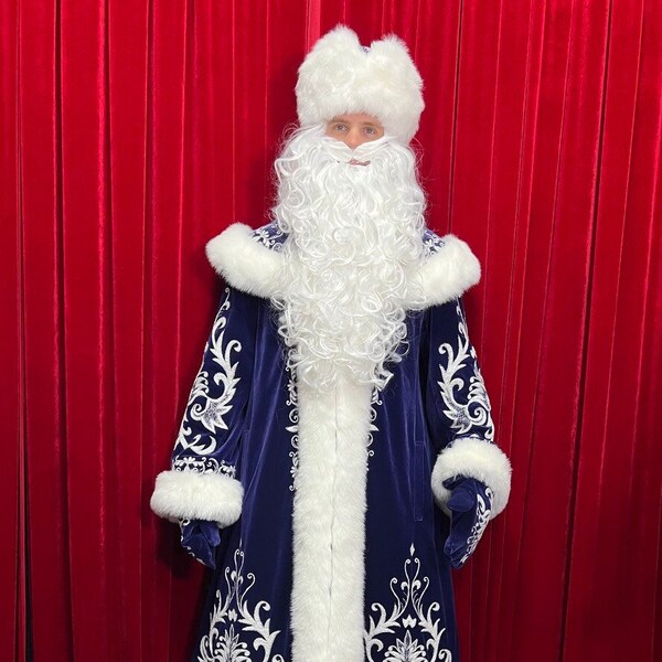 Blue Santa Costume - Etsy