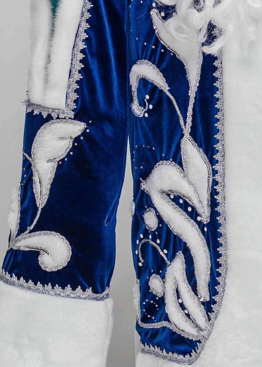 Santa Suit in Blue Color With Hand Embroidery - Etsy