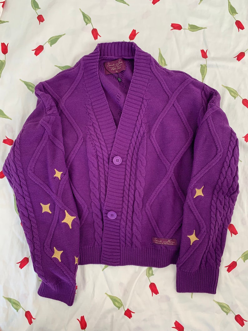 Speak Now Cardigan, Speak Now Cardigan With Patch, Eras Tour Merch ...