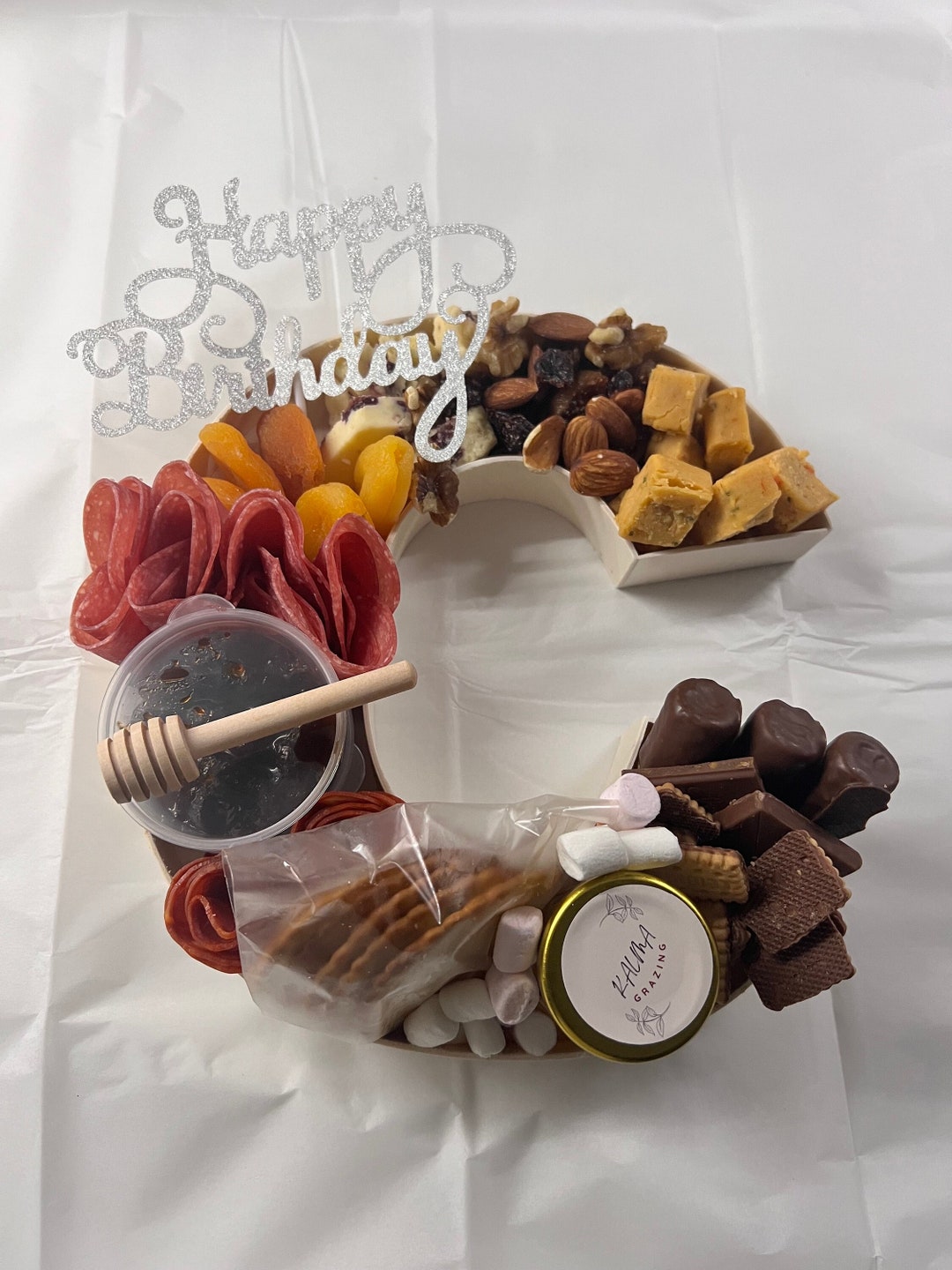 Letter / Number Charcuterie Box, Grazing Box, Personalised Gift - Etsy