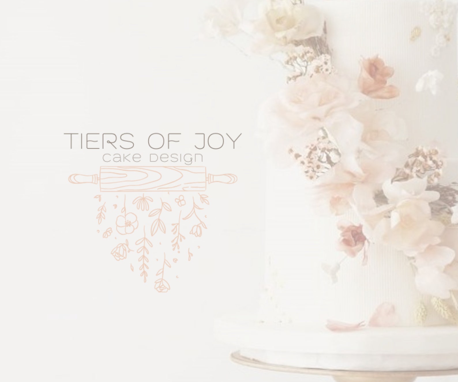 Modern Wedding Cake Logo, Editable Bakery Logo Template, Minimalistic ...