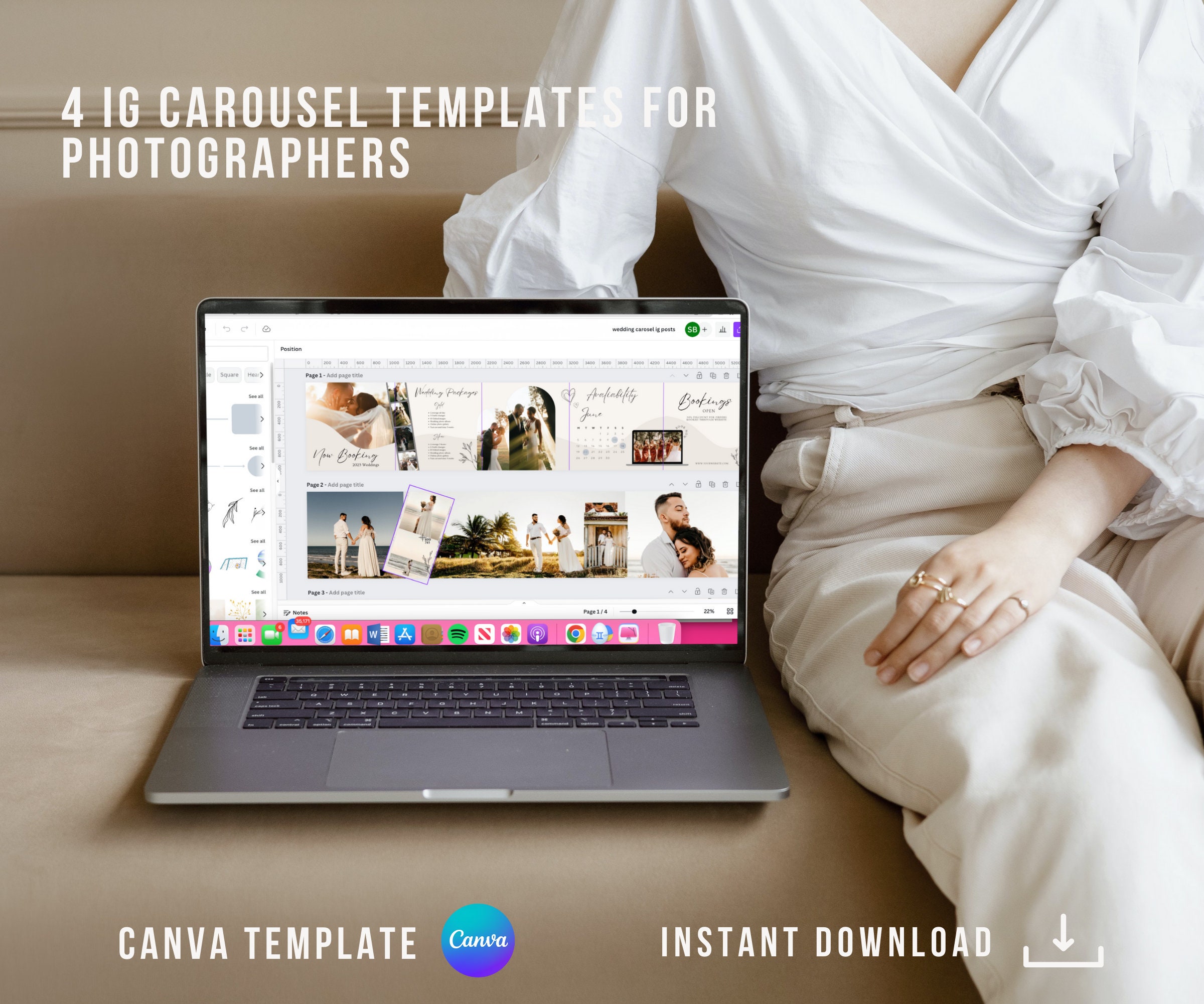 Instagram Carousel Template for Photographers, Instagram Carousel ...